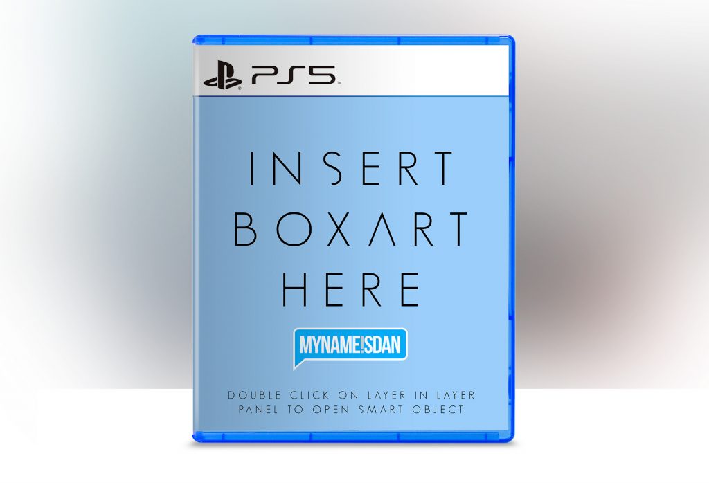 PS5 Case Mock Up My Name Is Dan Graphic Design PS5 Case Mock Up My Name Is Dan Graphic Design